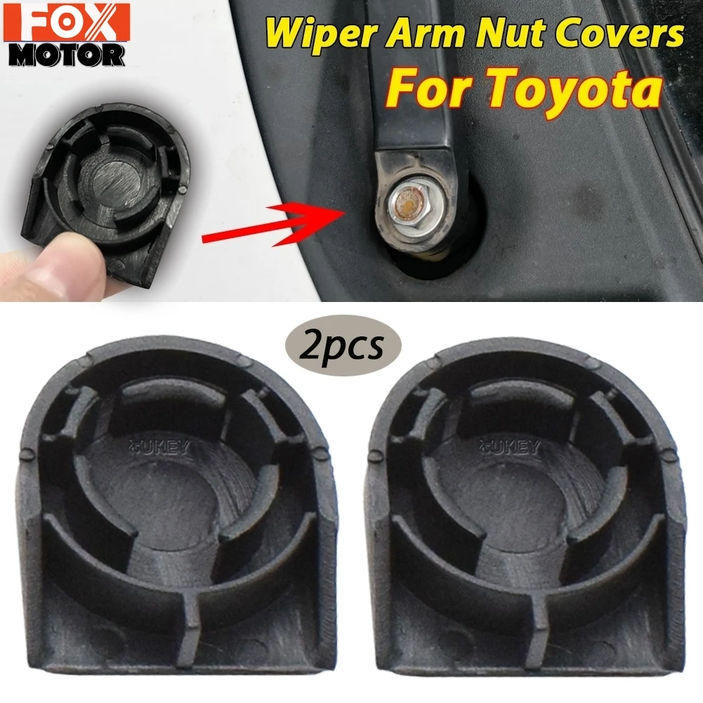 2X Front Windscreen Wiper Arm Nut Cap Bolt Cover For Toyota Corolla ...