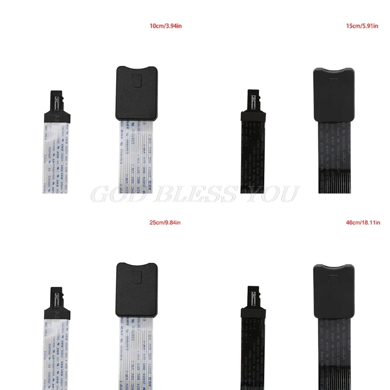 10/15/25/46cm TF Male To Micro SD Female Card Reader Extension Adapter ...