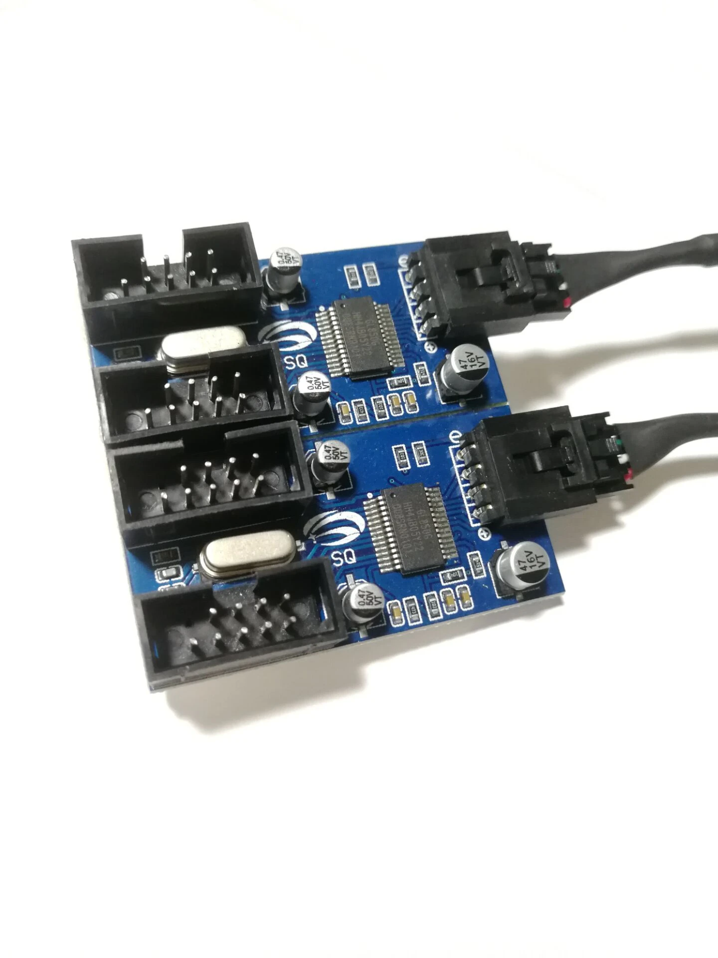 Motherboard Usb 2.0 9pin 1 To 4 Header Male Splitter Extension Pcb ...