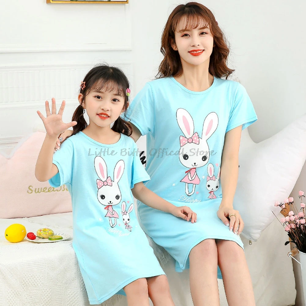 Summer Girls Nightgown Size 14 | Girls Nightgown Short Sleeves - Girls ...
