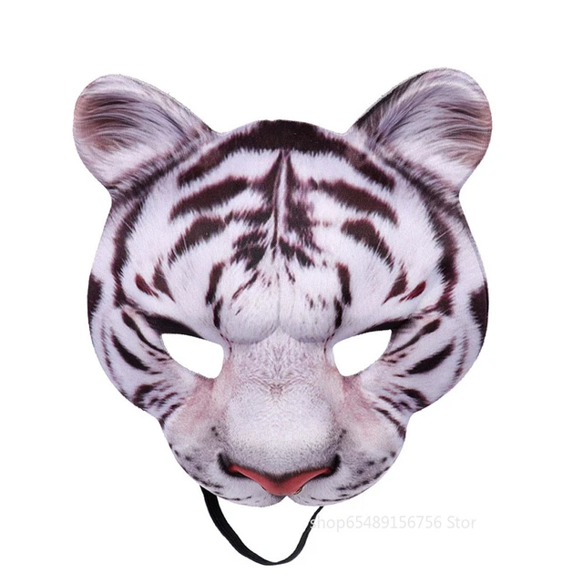 Animated White Tiger Face