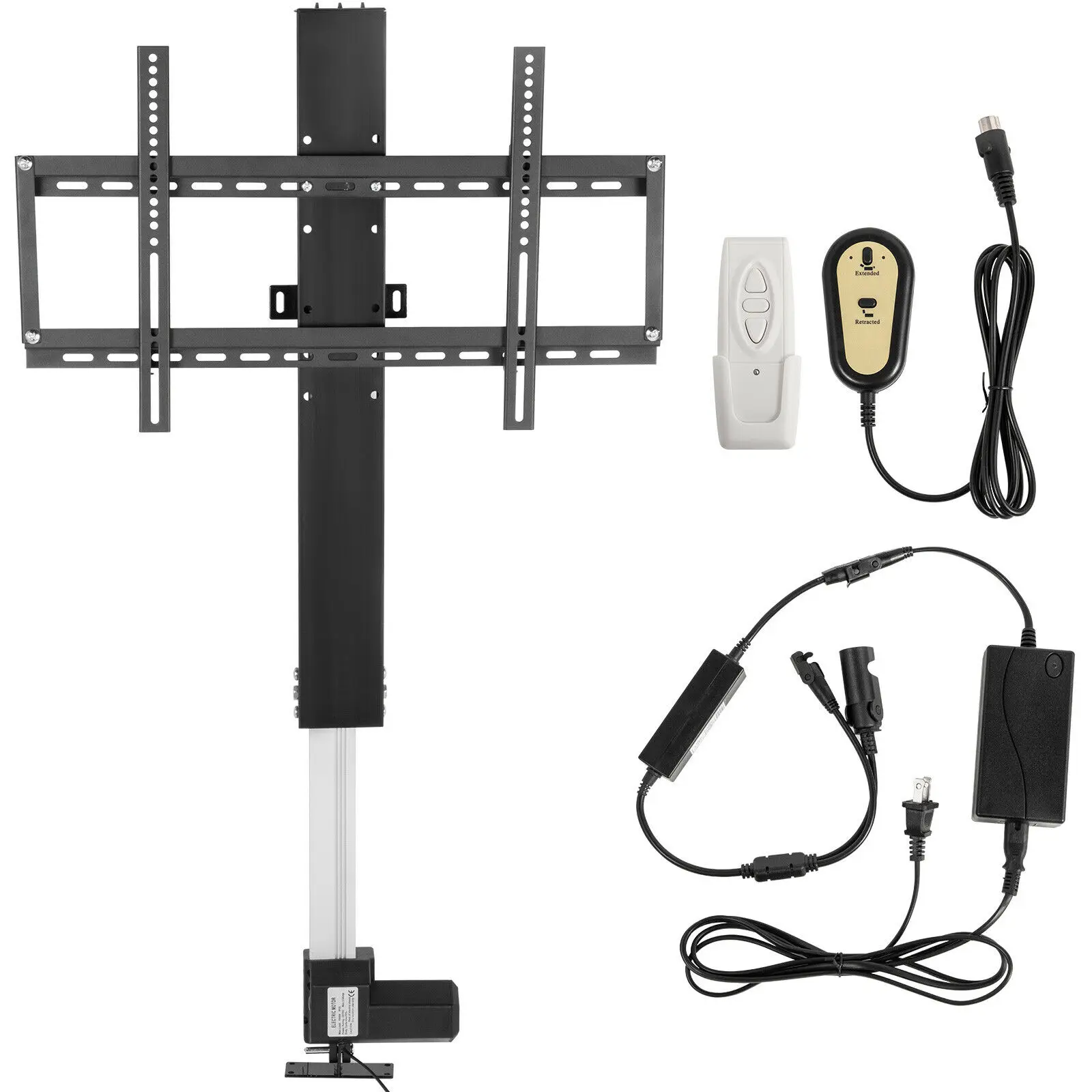 20-Motorised-TV-Lift-Bracket-For-14-37-TVs-Cabinet-500mm-Stroke-W ...