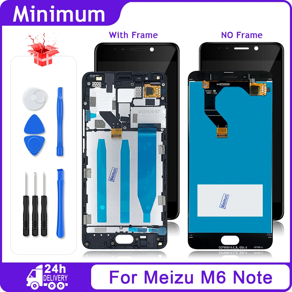 5.5" For Meizu M6 Note LCD Display Touch Screen Digitizer Assembly Replacement Parts For Meilan ...