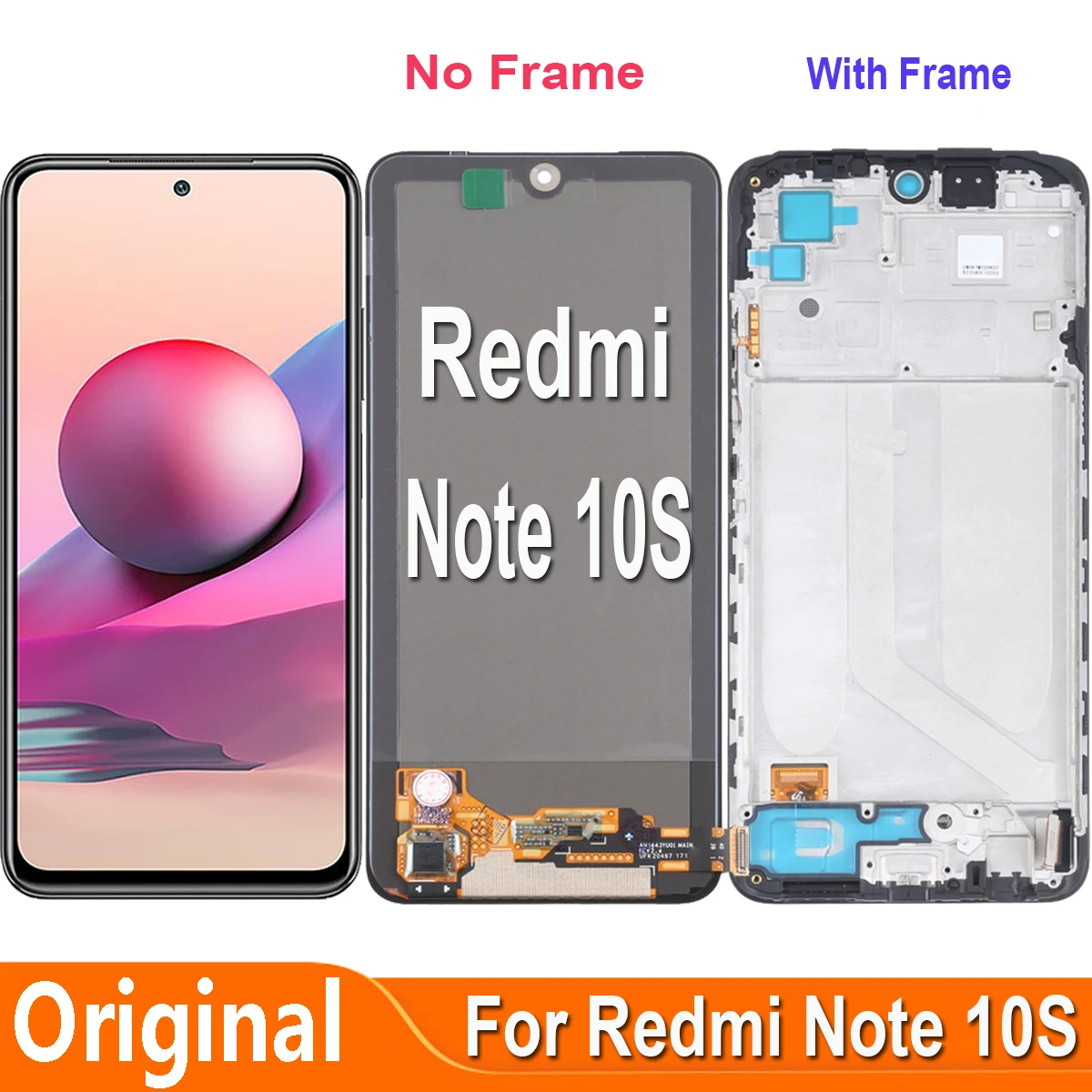 Original For Xiaomi Redmi Note 10s Lcd Display Touch Screen Digitizer Assembly Note 10s ...