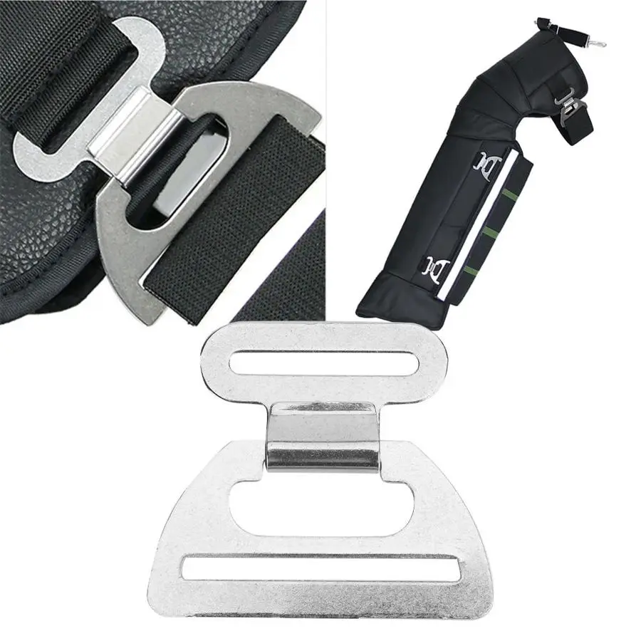 10pcs Metal Buckles Clasp Webbing Hook Carabiner 201 Stainless Steel ...