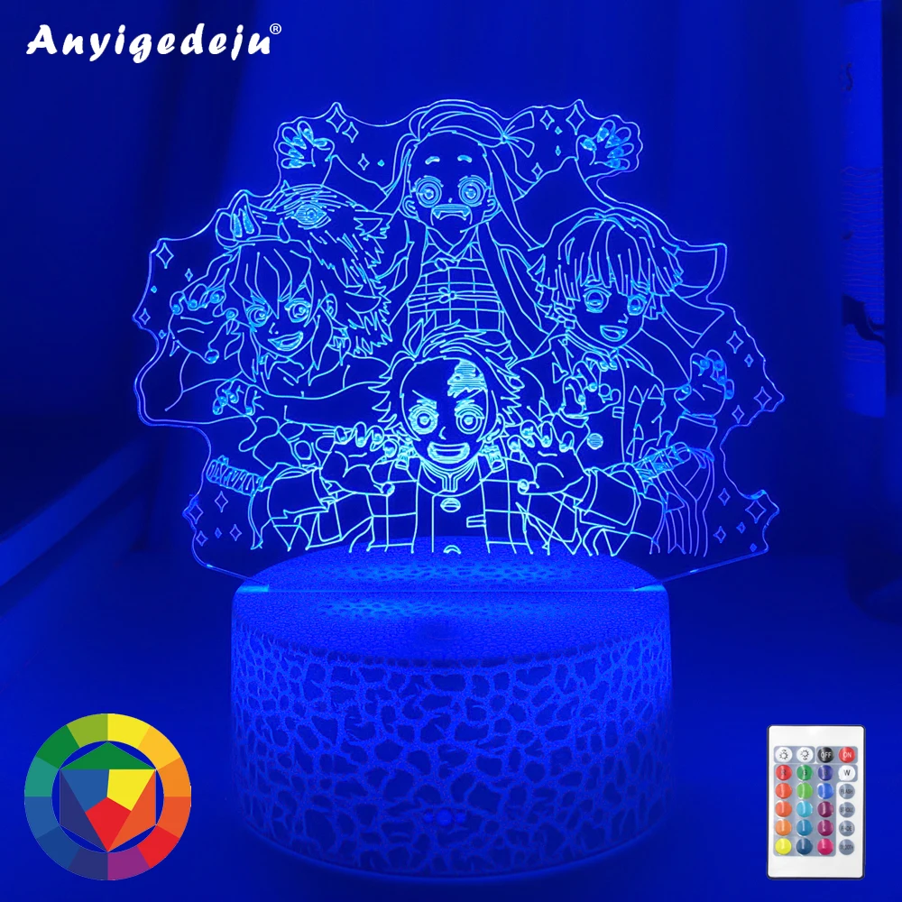 Newest Manga Led Light Demon Slayer Kimetsu No Yaiba for Bedroom Decor ...