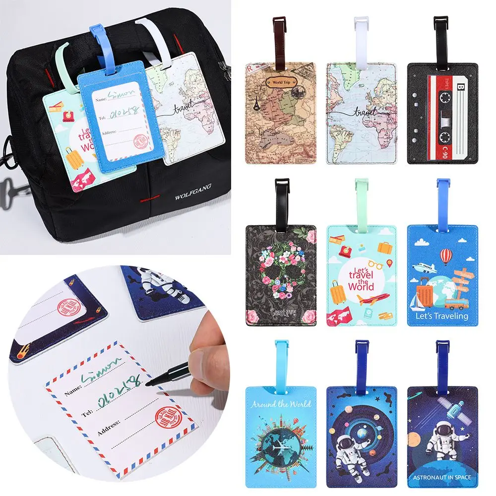 Silicone Card Holder World Map Travel Luggage Tag Creative Women Men ...