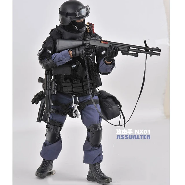 12 " 1/6 Scale Soldiers Model Police Action Figures SWAT Assaulter ...