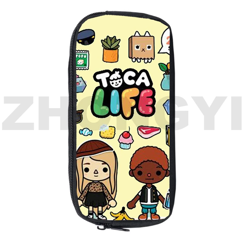 Hot 3D Anime Cosmetic Cases Toca Boca Life World Game Pencil Case Kids ...