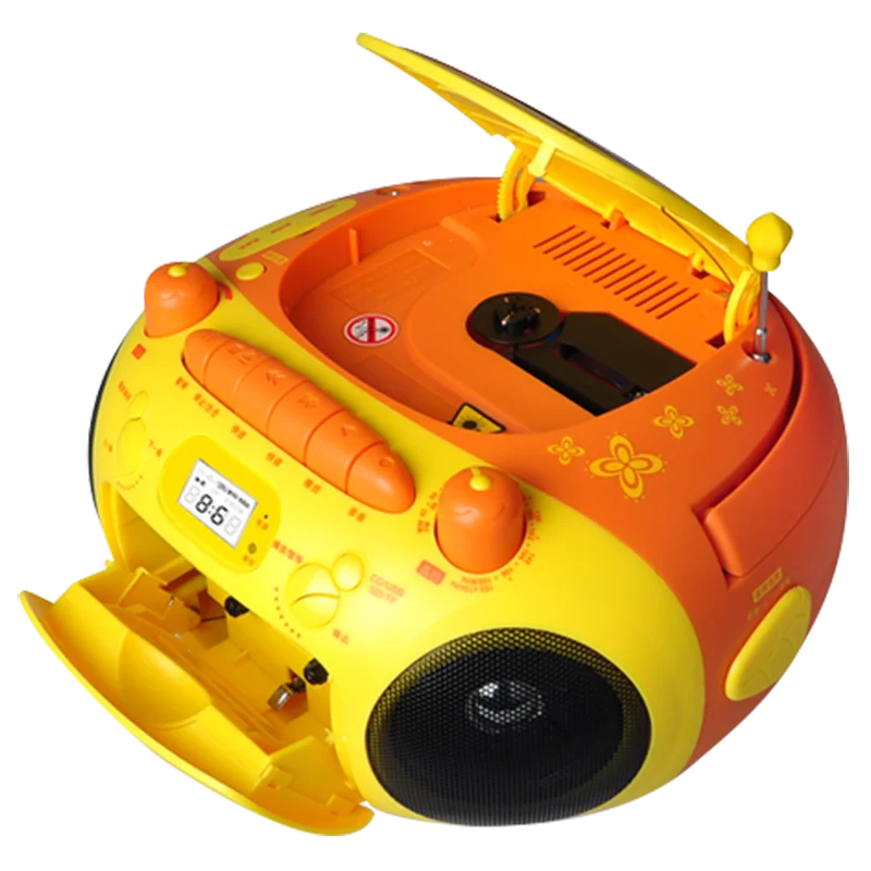 Top Loading CD Boombox Cassette Player Tape Recorder Repeater Radio FM ...