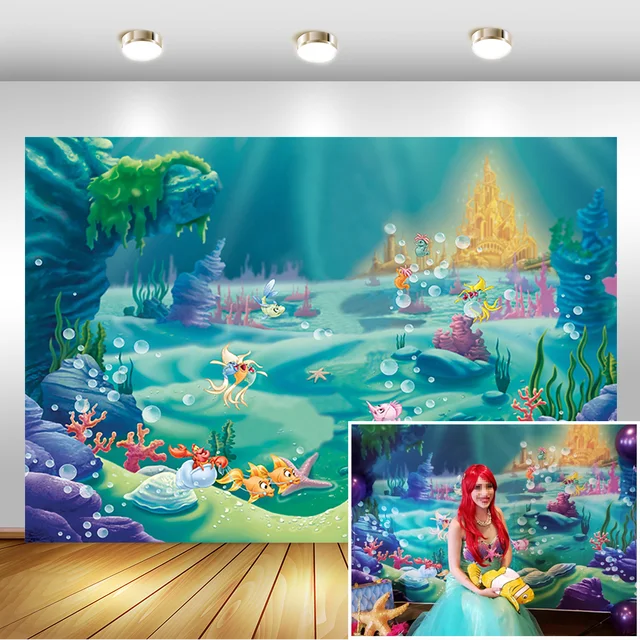 Little Mermaid Ocean Background