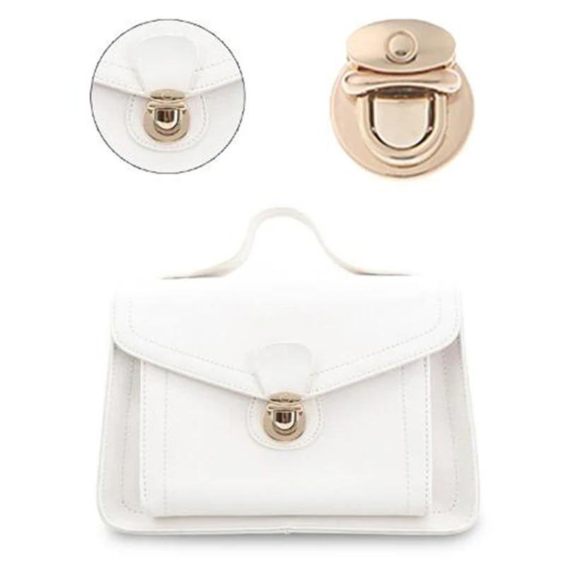 1PC Lock Metal Clasp Turn Lock Round Shape Twist Lock for DIY Handbag ...