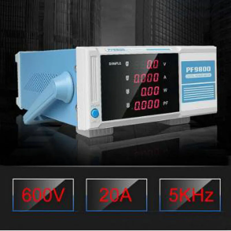 Digital-Power-Meter-PF9800-Intelligent-Power-Tester-600V-20A-Bandwidth ...