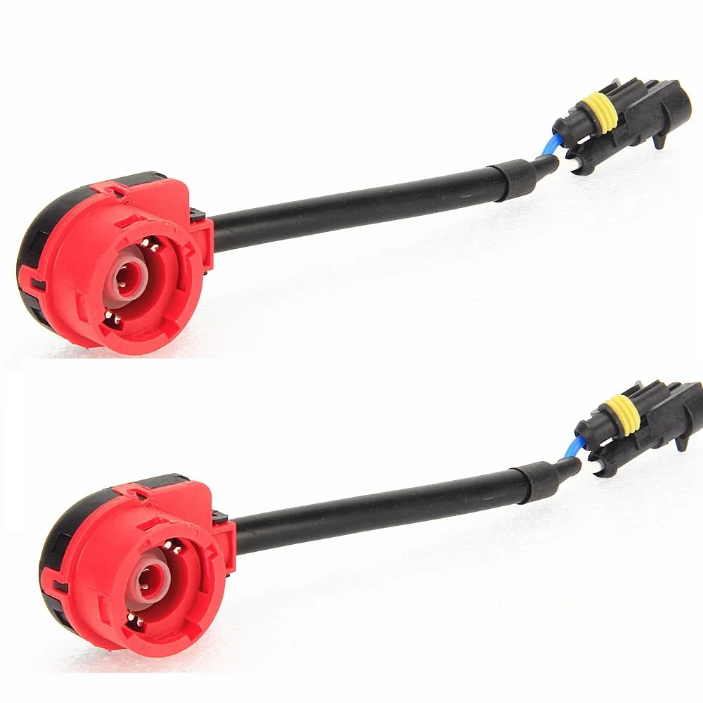 2pcs D2 D2s Wire Plug Cable Connectors D2s Socket Base Adapter D2r D2c ...