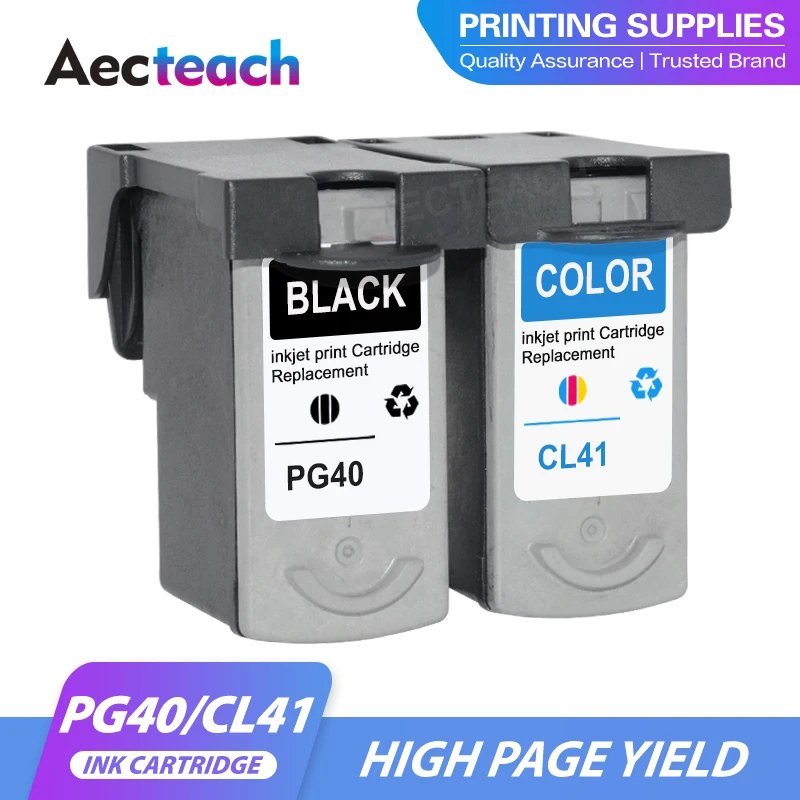 Aecteach-2pcs-PG-40-CL-41-PG40-CL41-Ink-Cartridge-For-Canon-Pixma-MP140 ...
