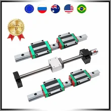 CNC router linear guide set ball screw set HGR20 HGH20 linear rails square rail + sliders ...