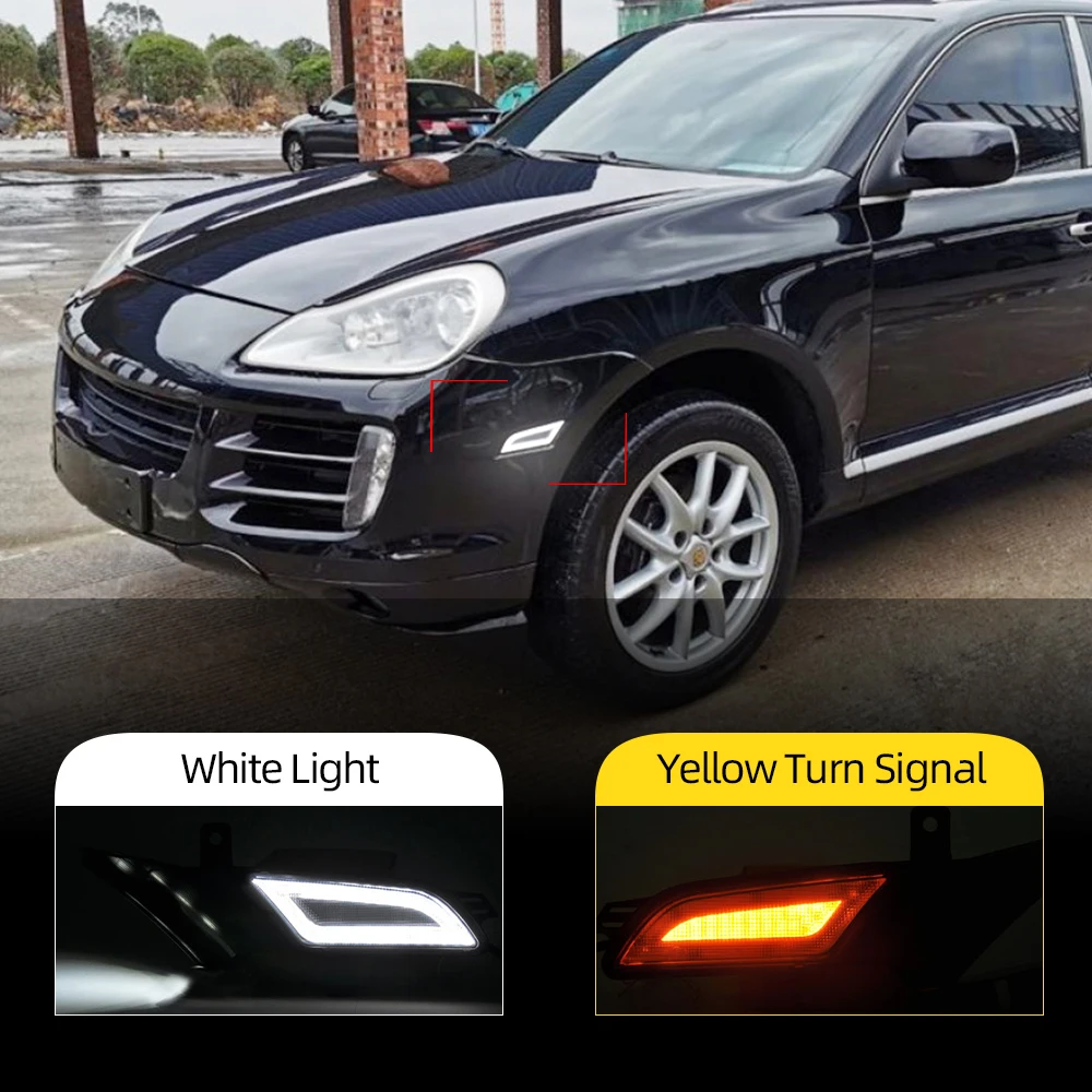 2Pcs-For-Porsche-Cayenne-957-2007-2008-2009-2010-LED-Side-Marker-Turn ...