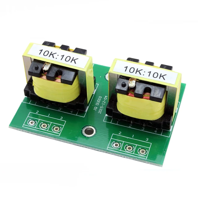 10k: 10k audio signal transformer, 1: 1 Permo audio isolation ...