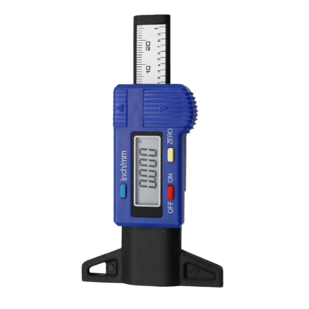 Tire Tread Depth Gauge, LCD Digital Tire Tread Depth Gauge Tool 0-25 mm ...