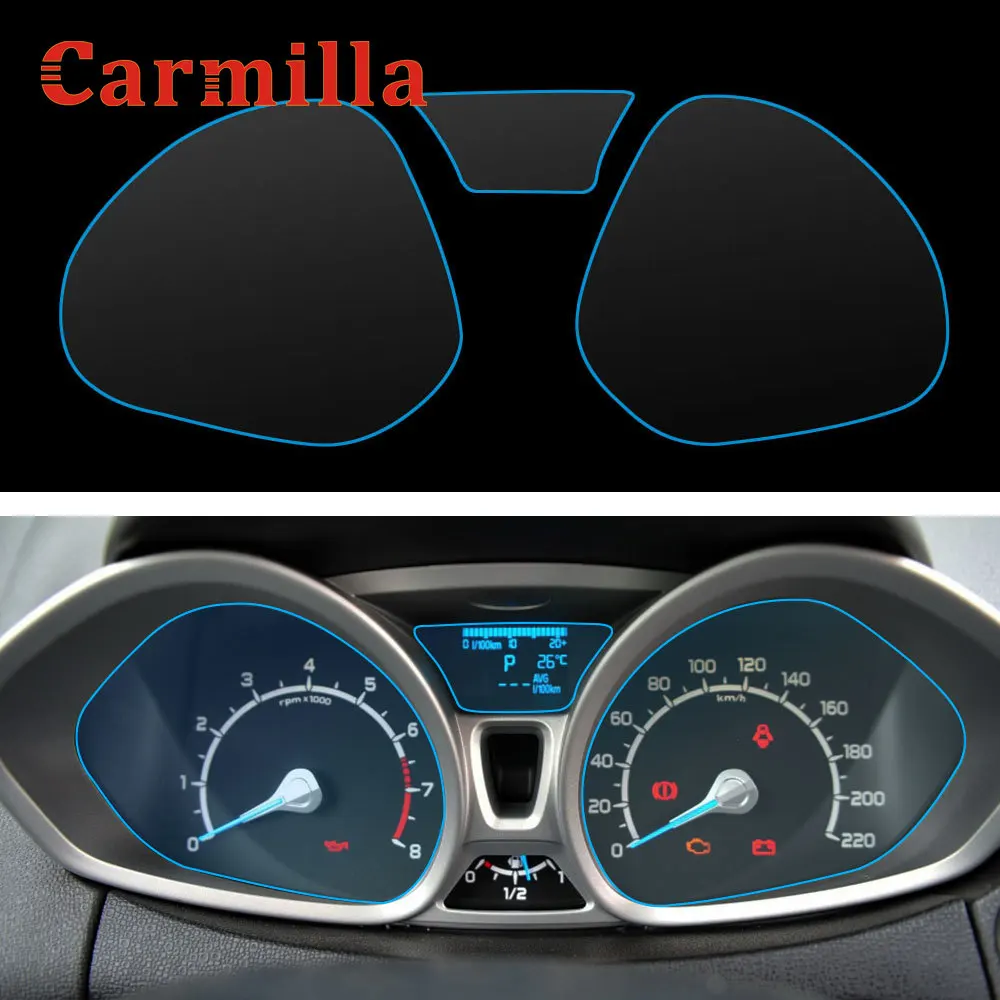 For-Fiesta-Mk7-2009-2014-Interior-Car-Instrument-Panel-Screen-Protector ...
