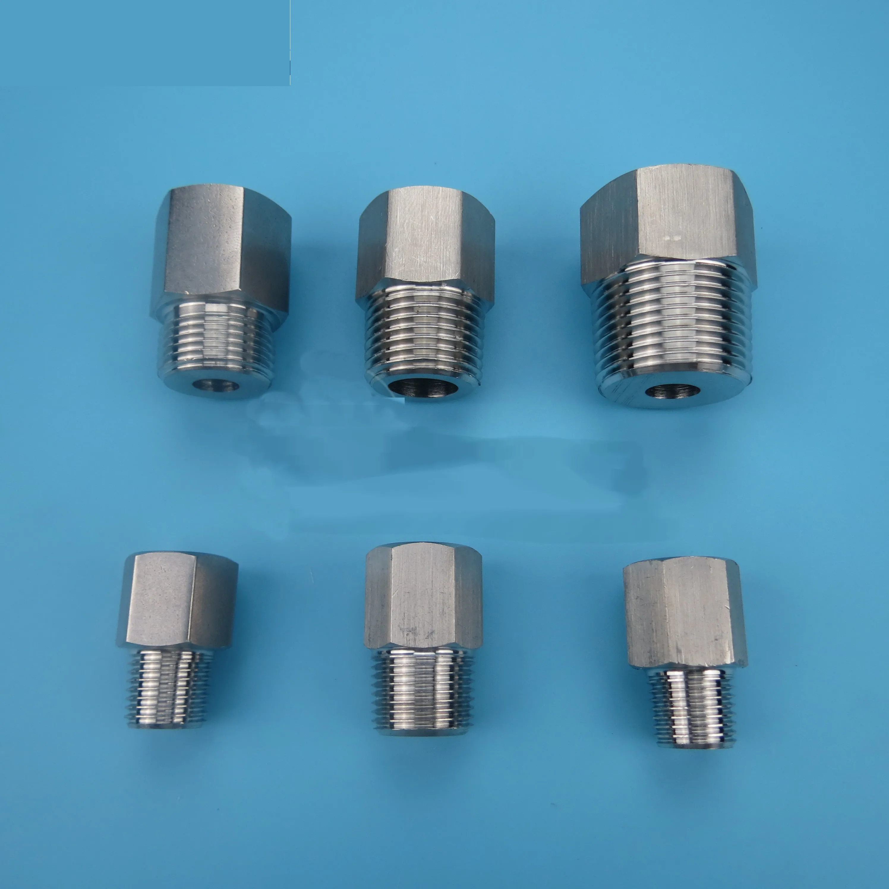 1/8" 1/4" 3/8" 1/2" Bsp M10 M14 M16 M20 Male To Female Thread 304 Stainless Steel Socket High ...