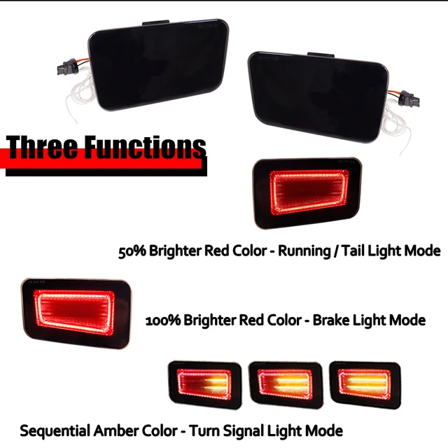 Hummer H3 Smoked LED Turn Signal Lights For 2003-2009 Hummer H2 - DRL ...