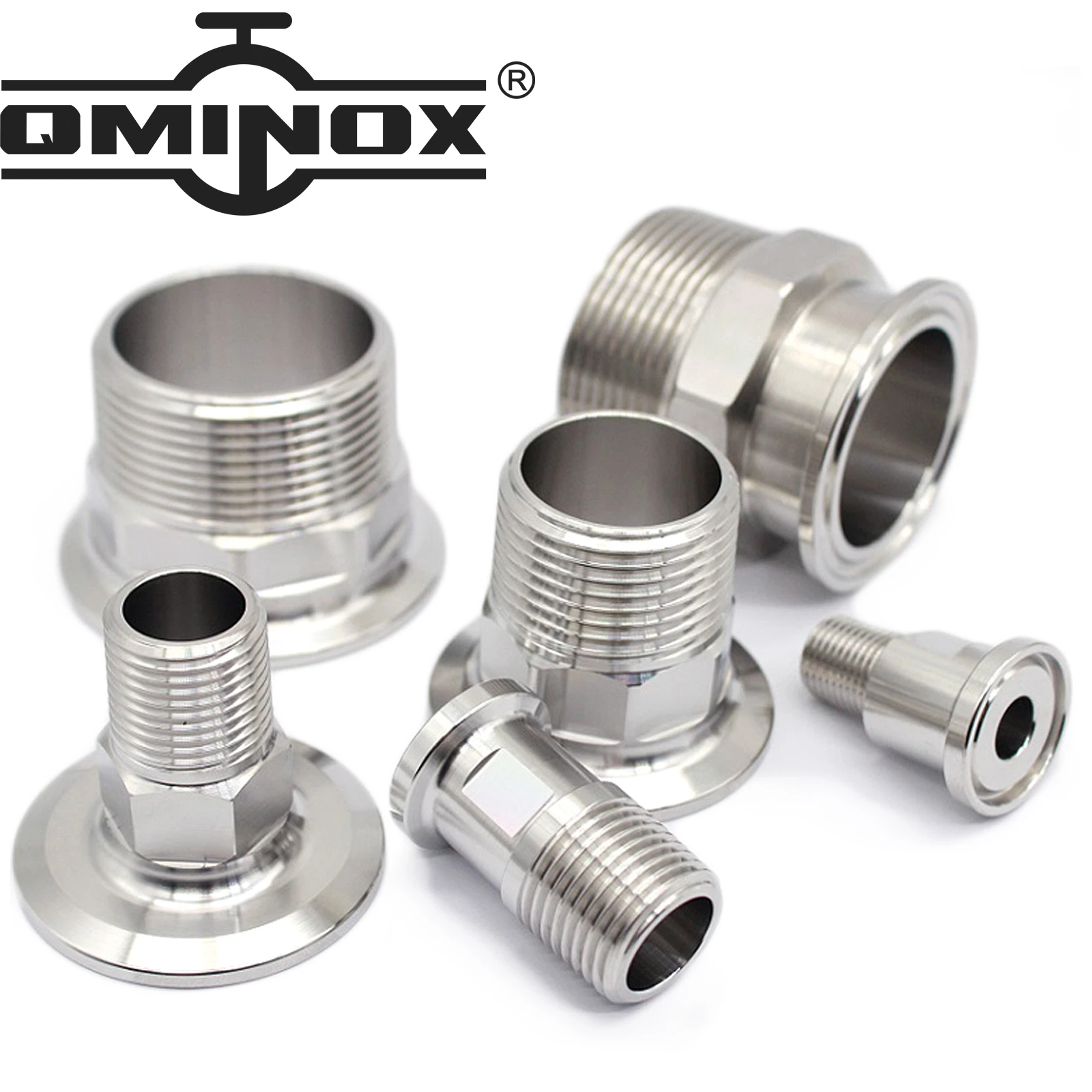 Economy Stainless Steel SS304 BSPT Hexagonal DN15 DN40 Male Threaded ...