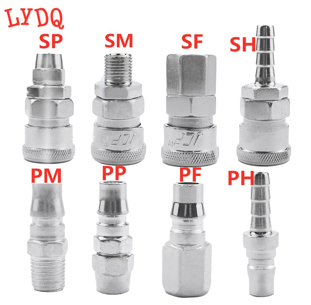 Pneumatic-Fitting-Quick-Coupler-Connector-Coupling-Air-Compressor ...