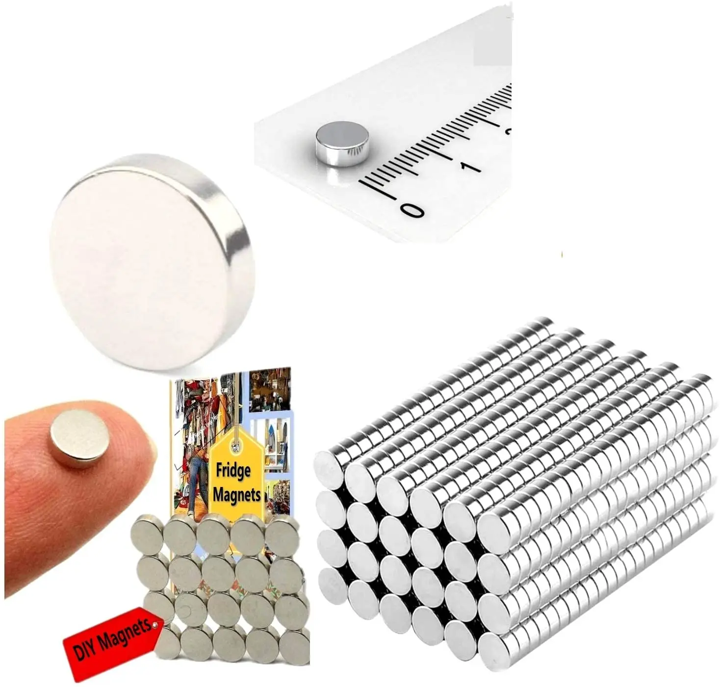 200Pcs Mini Small N35 Round Magnet 2x1 3x2 4x2 5x2mm Neodymium Magnet ...