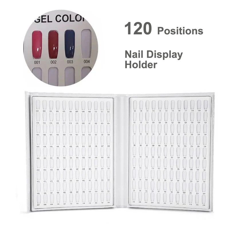 Nail Color Card 120 Positions Gel Polish Display Chart Nail Practice ...