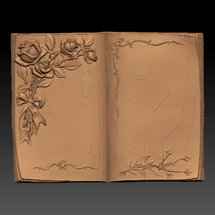 Modelo-de-libro-en-relieve-3D-en-formato-STL-enrutador-CNC-tallado ...