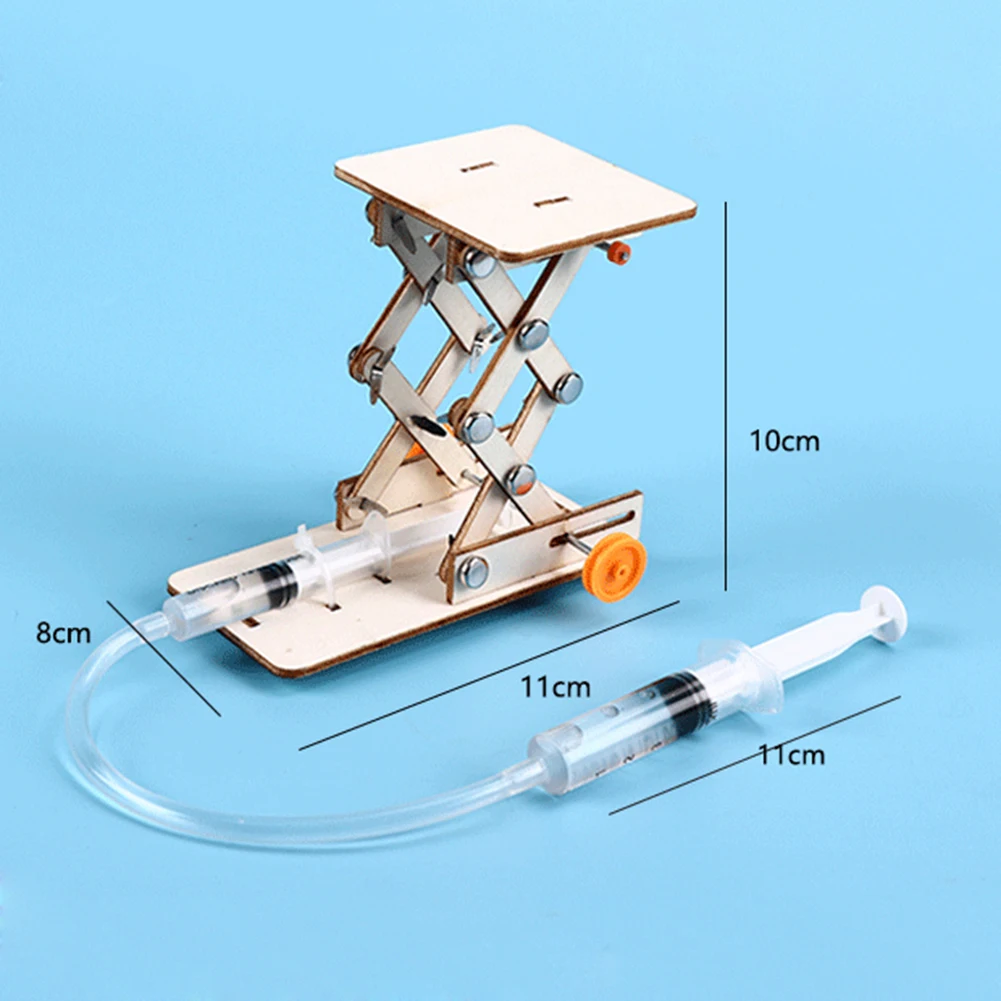 Kids Diy Hydraulic Lift Table Model Scientific Experiment Kit Educatio