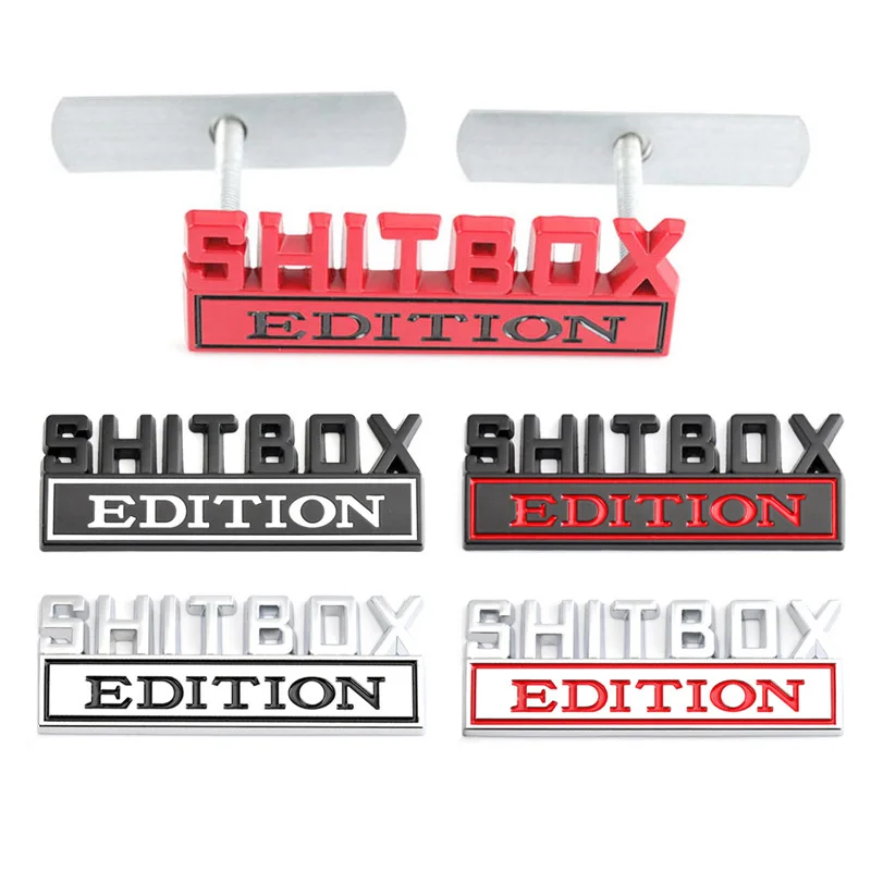 Car Sticker Shitbox Edition Badge Emblem Hood Grille For Subaru ...