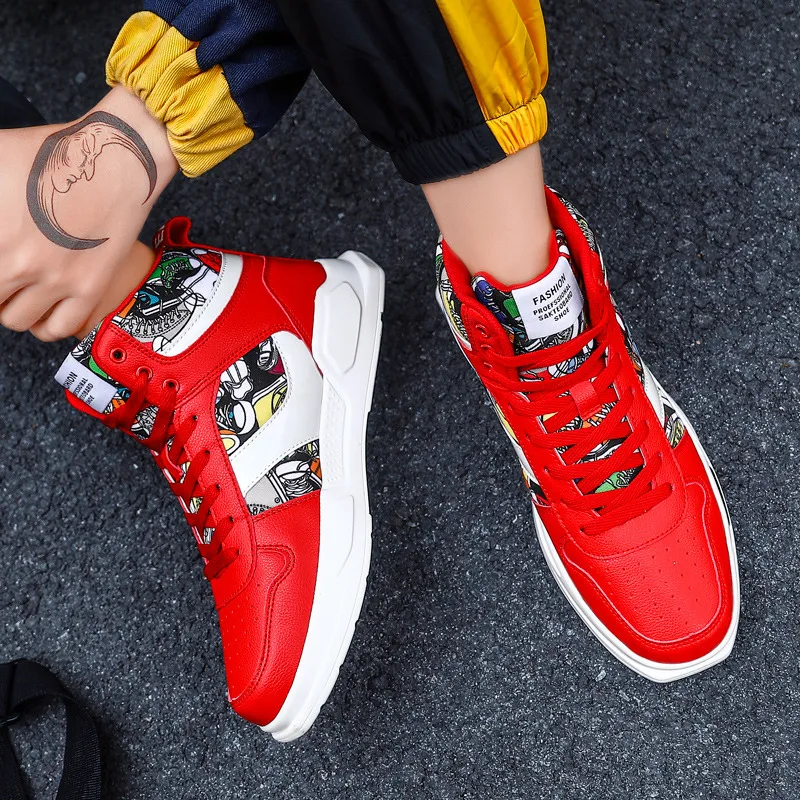 Red Sneakers Outfit Men