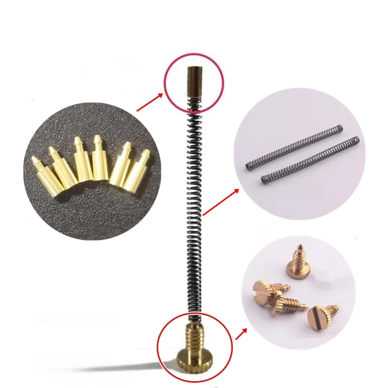 Flint Spring Copper Pins & Spring & Screws Fit For ZP Kerosene Grind ...