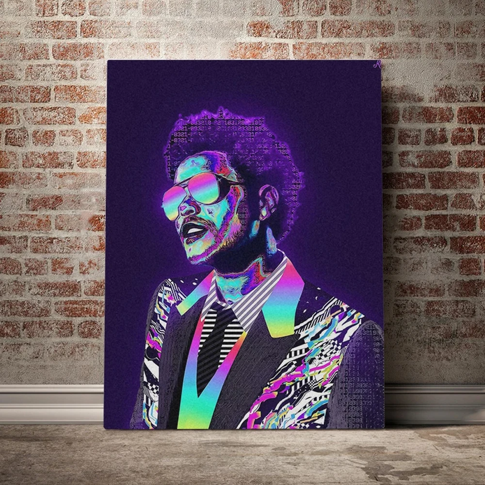 The Weeknd original painting Painting Watercolor etna.com.pe