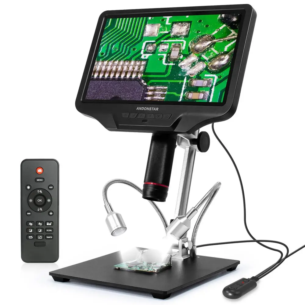 Andonstar AD409 10.1'' HDMI WIFI Digital Microscope Measurement ...