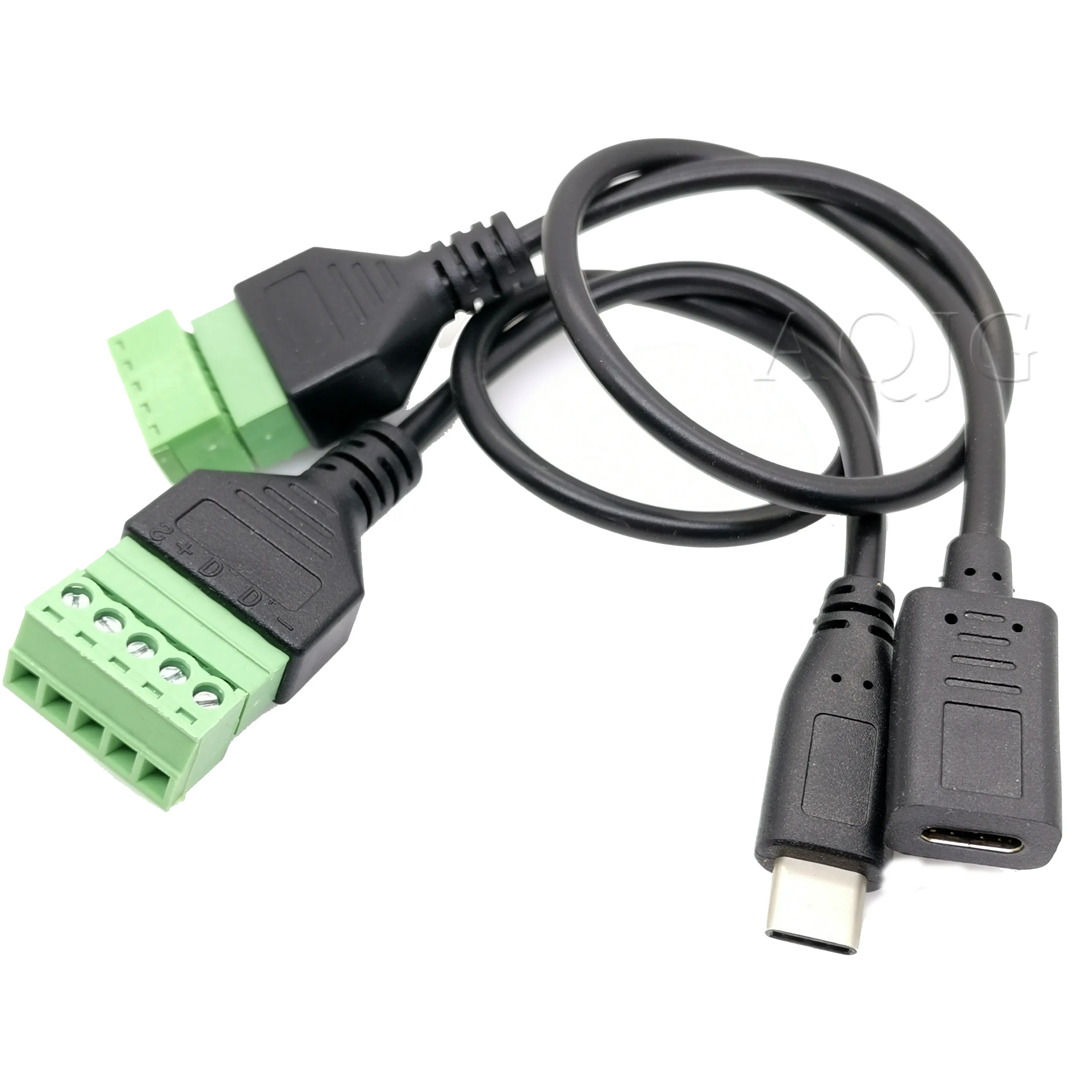 USB C USB 3.1 Type C female to 5 Pin Screw Connector with Shield ...