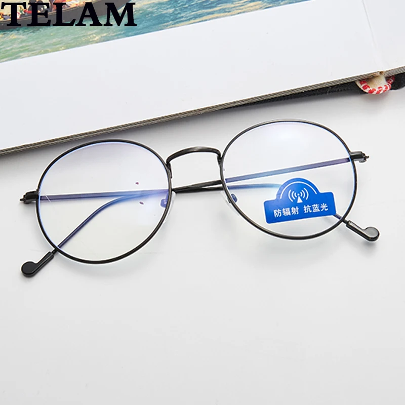 Transparent lens eyeglass blue light eye protection mobile phone game ...