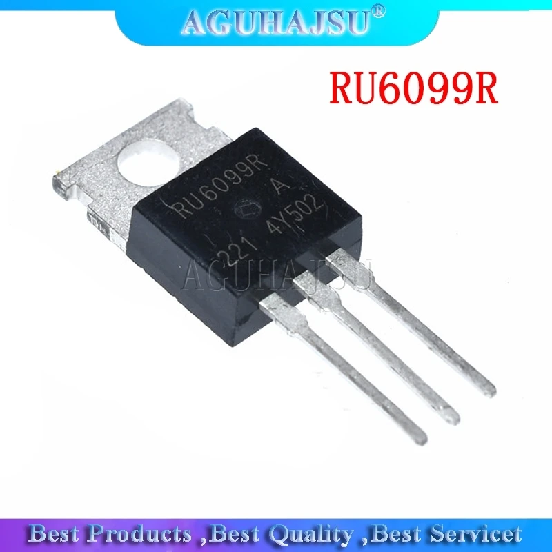 10pcs Ru6099r Ru6099 Mos Tube 120a 60v To-220 Inverter Field Effect ...