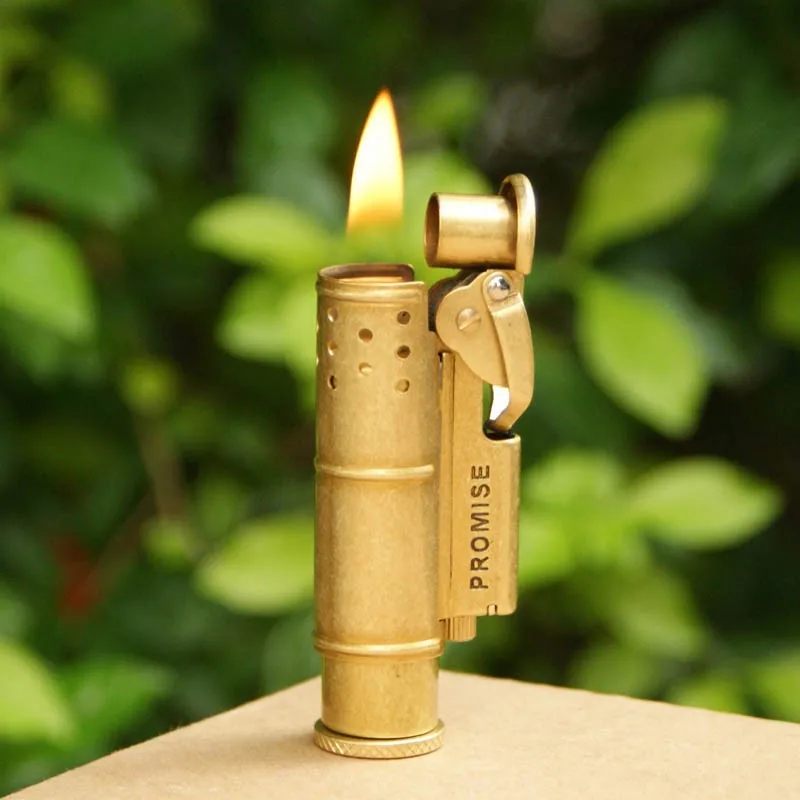 Mechanical Gasoline Lighter | Brass Kerosene Lighter | Promise Trench ...