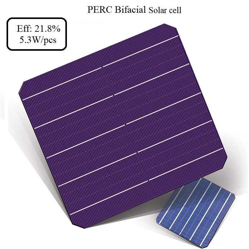 Perc Bifacial Solar Cells Monocrystalline Eff 21.7% A Grade High ...