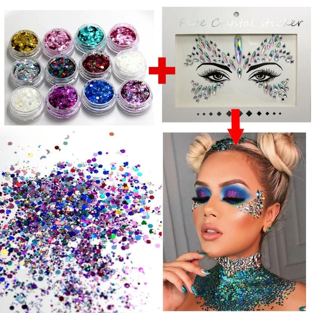 Chest On Body Glitter