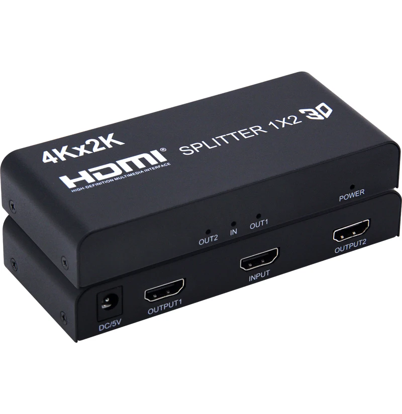 4Kx2K HD 1080P 4K 30Hz 1X4 HDMI Splitter 1x2 Converter Distributor 3D 1 ...