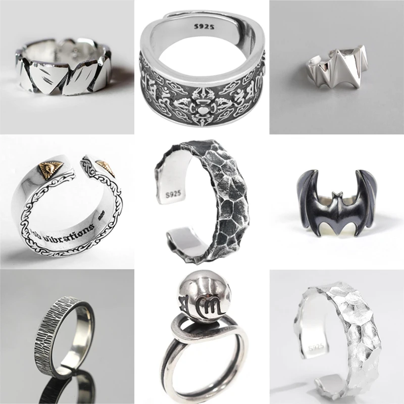 S925-silver-Chinese-style-retro-temperament-romantic-no-mosaic-male-and ...