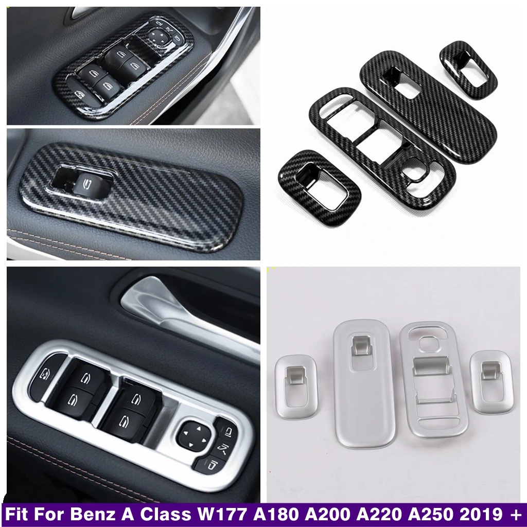 Door-Armrest-Window-Glass-Lift-Switch-Button-Cover-Trim-Fit-For-Benz-A ...