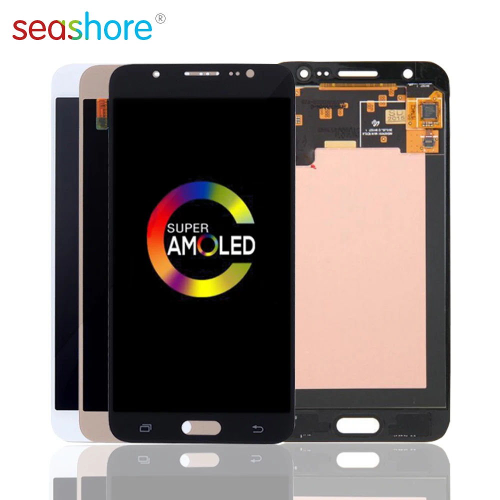 Pantalla LCD AMOLED de 5,5 pulgadas para SAMSUNG Galaxy J7 2016 J710, montaje de digitalizador ...
