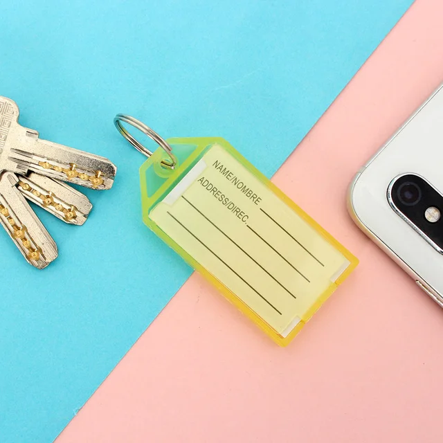 10pcs Factory Wholesale Creative Color Classification Card Key Tags ...