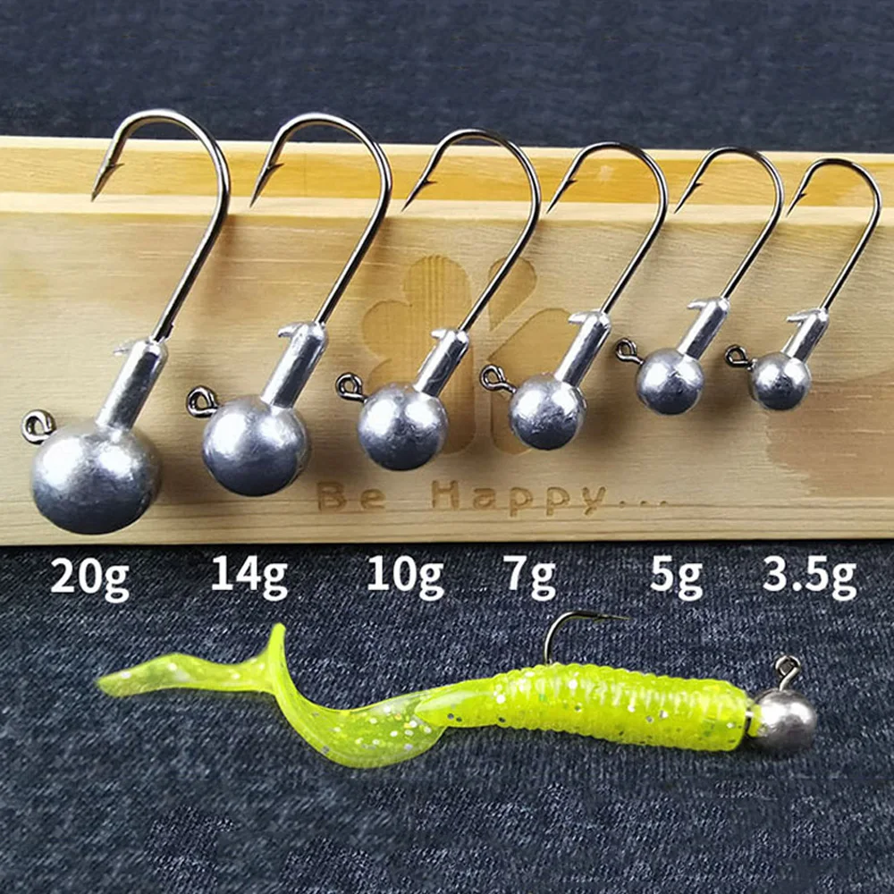 50pcs-Jig-Head-Sharp-Fishing-Hook-1g-20g-Jigs-Hooks-For-Soft-Fishing ...