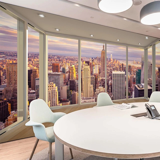 Office Window View Wallpaper